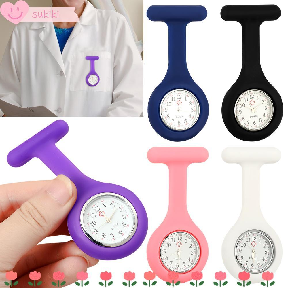 SUKIKI Nurse Watch Doctor Multi Colors Lapel Watches with Second Hand ...