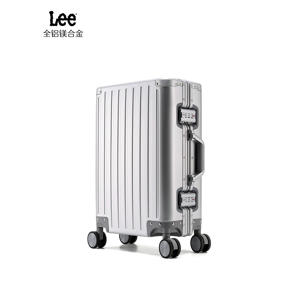 Lee All-Aluminum Magnesium Alloy Luggage Business Style Large Capacity ...
