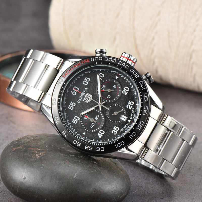 2025 Fashion T-HEUER Multifunctional Chronograph Running Second Steel ...