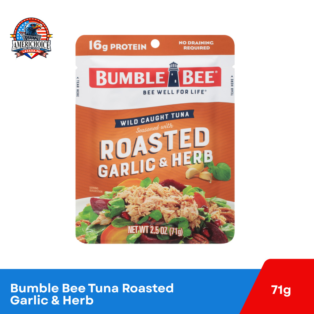 Bumble Bee Roasted Garlic & Herb Tuna 71g - USA Imported High Protein ...
