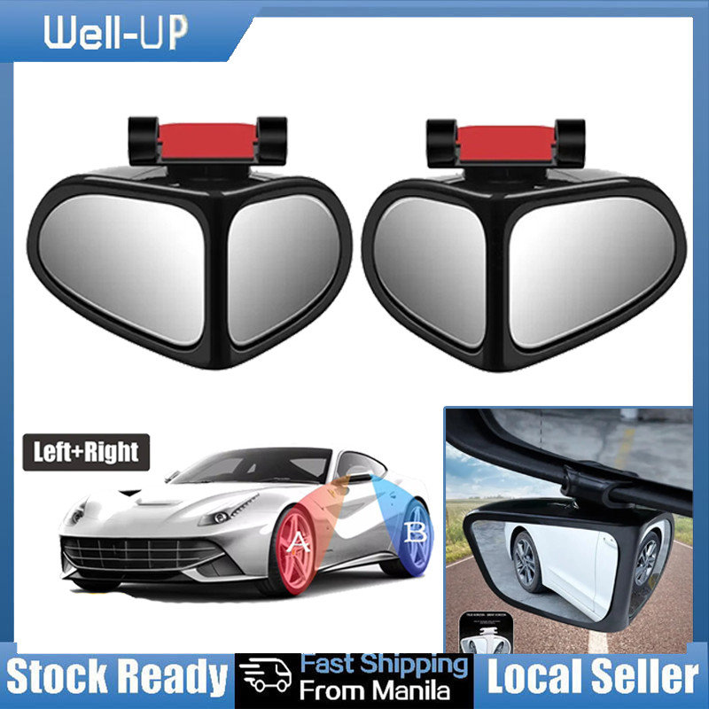 360 Degree HD Car Blind Spot Mirror Car Blind Spot Convex Mirror 2 Side ...