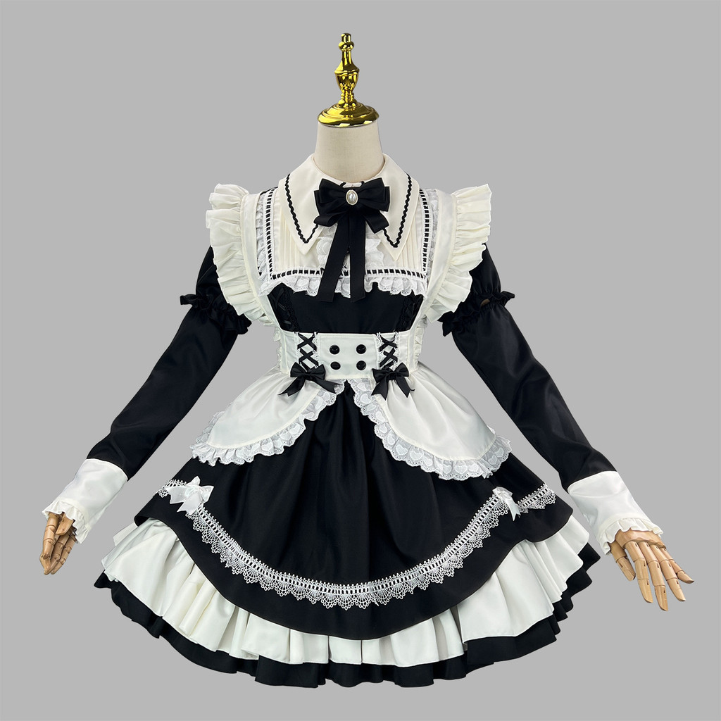 Cross-Border Full Score Maid COS Costume Maid Costume Detachable Sleeve ...