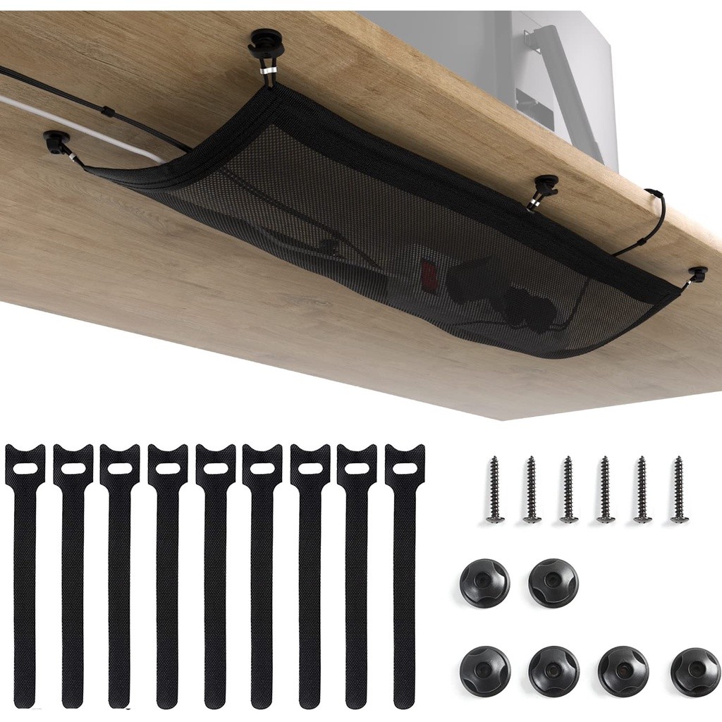 Cable management net - Under desk cable management tray - Cable net ...