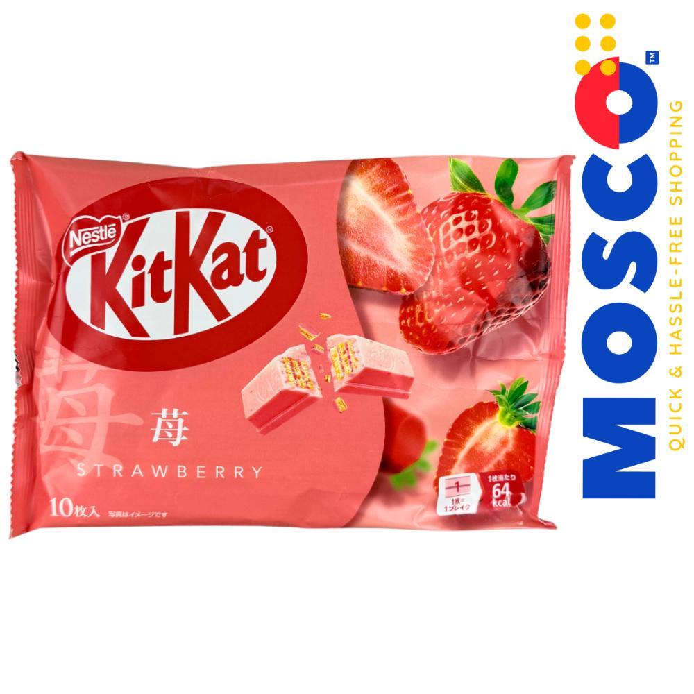 Nestlé KitKat Mini Chocolates Strawberry | 10 packs x 11g | Shopee ...