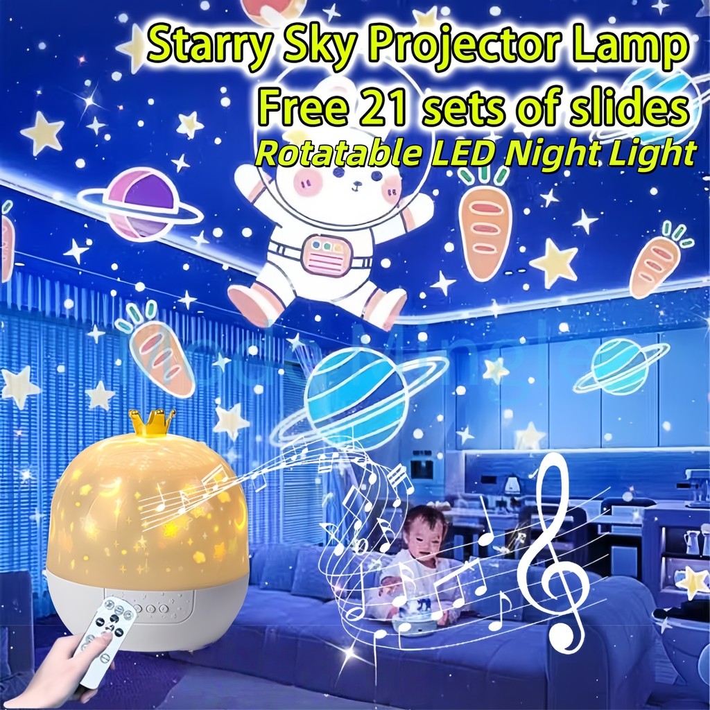Newly Upgraded Starry Sky Projector Lamp|LED Rotatable Night Light with ...
