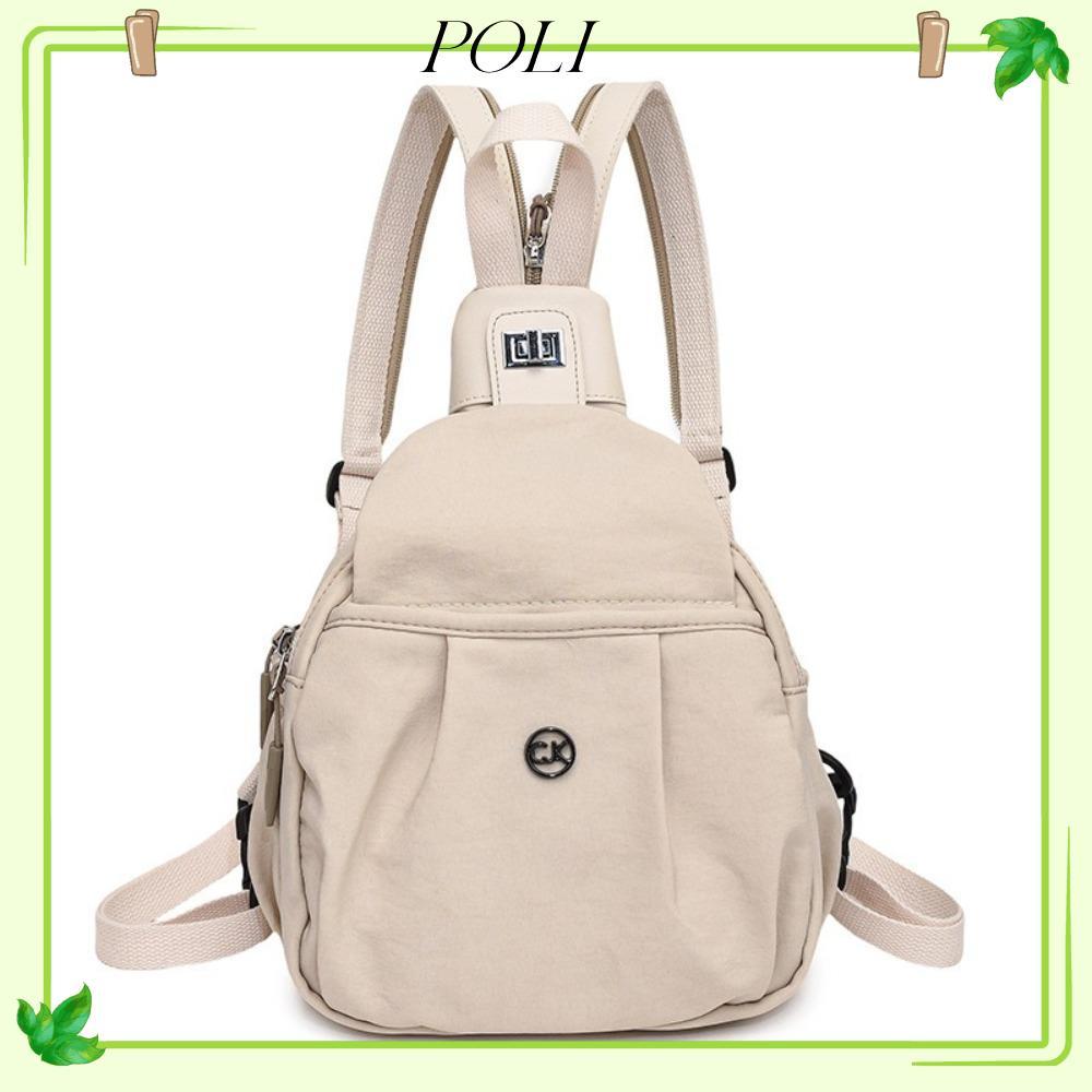 POLI Backpack, Waterproof Multi-functional Crossbody Bag, Fashion Nylon ...
