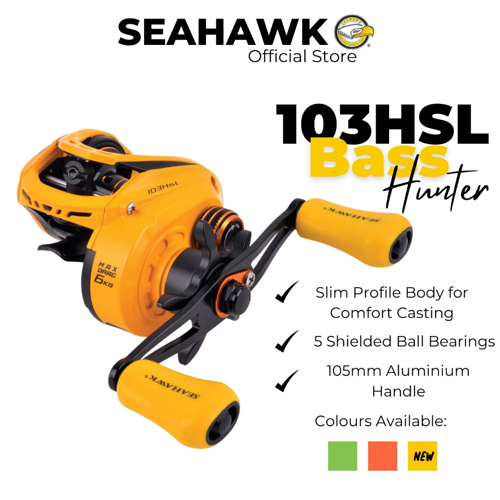 Seahawk Bass Hunter Slim Low Profile Body Lightweight for Comfort ...
