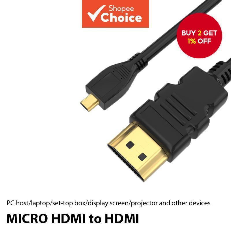 Micro HDMI to HDMI Cable 1.4 Version 1080P Tablet Notebook Digital ...
