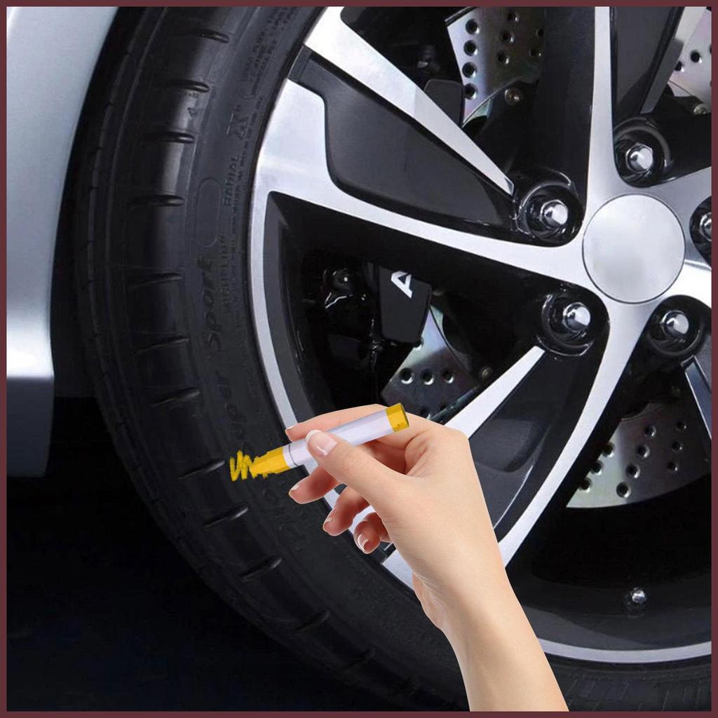 Tire Paint Marker Car Tire Pen White Yellow Portable Oil-Based ...