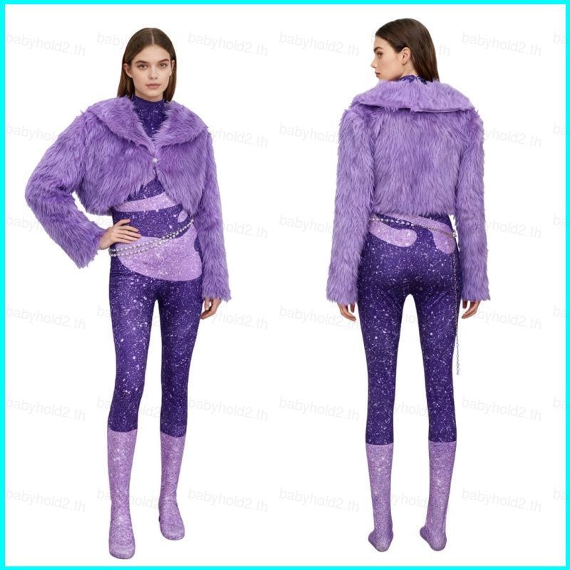 BH2 Christmas Zootopia 2 Gazelle purple fur stage costume cosplay cloth ...