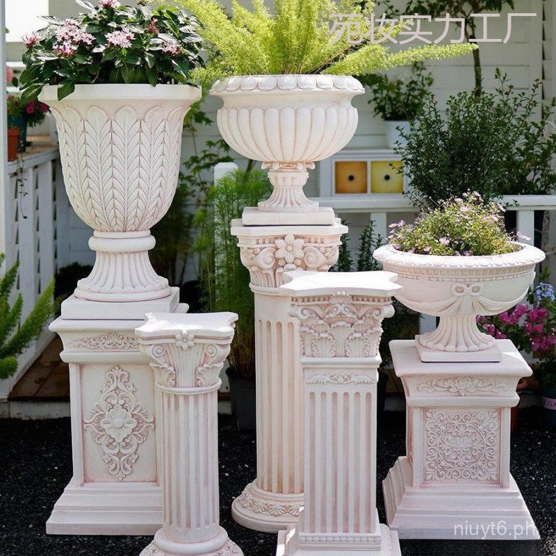 Roman Column Decorative Ornament European Style Garden Courtyard ...