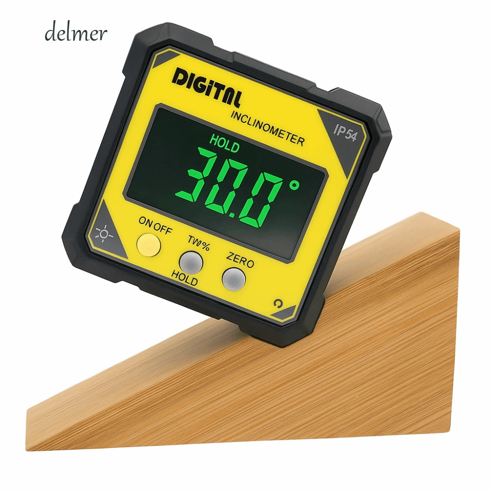 DELMER Laser Angle Ruler, Rechargeable 4 Sides Magnet Digital ...