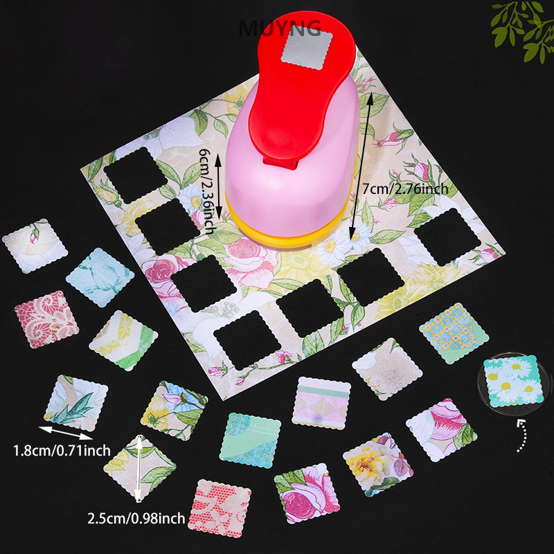 1PC Craft Punch Stamp Shape Embossing Machine Round Hole Punch Toothed ...