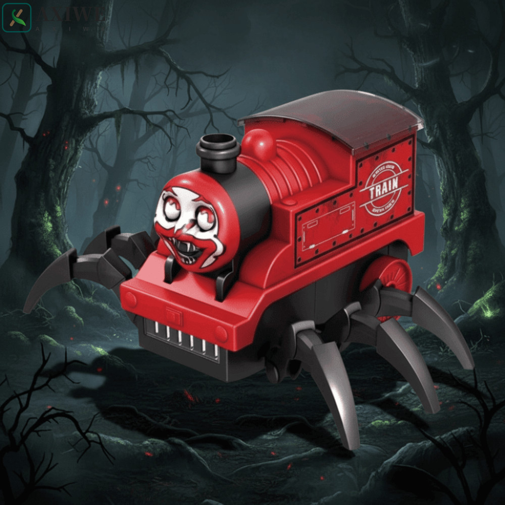 AXIWE Spider Train Toy, Choo-Choo Charles Automatic Turning Spider ...
