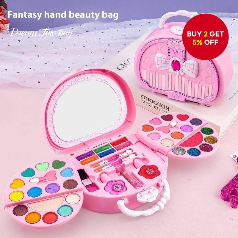 Princess Makeup Set, Pretend Play Cosmetic Case with Handbag, Birthday ...