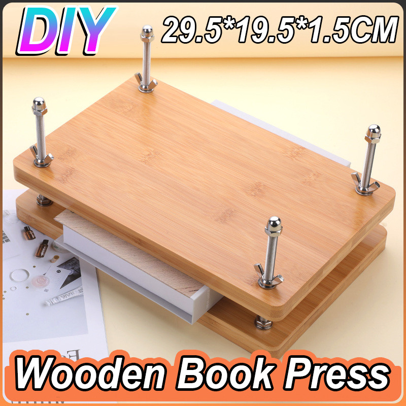 Solid Wood Book Press Adjustable Wooden Book Press for DIY Book Binding ...