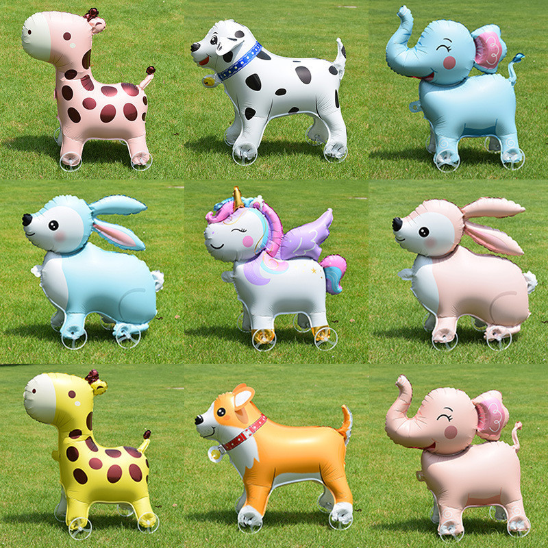 Cartoon Animal Walking Balloons - New Style Kids Birthday Party Decor ...