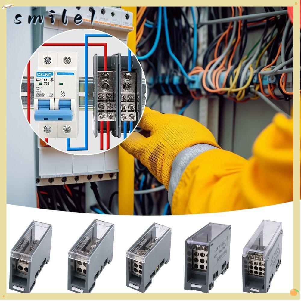 SMILE Distribution Box, Universal ABS/Copper Din Rail Terminal Block ...