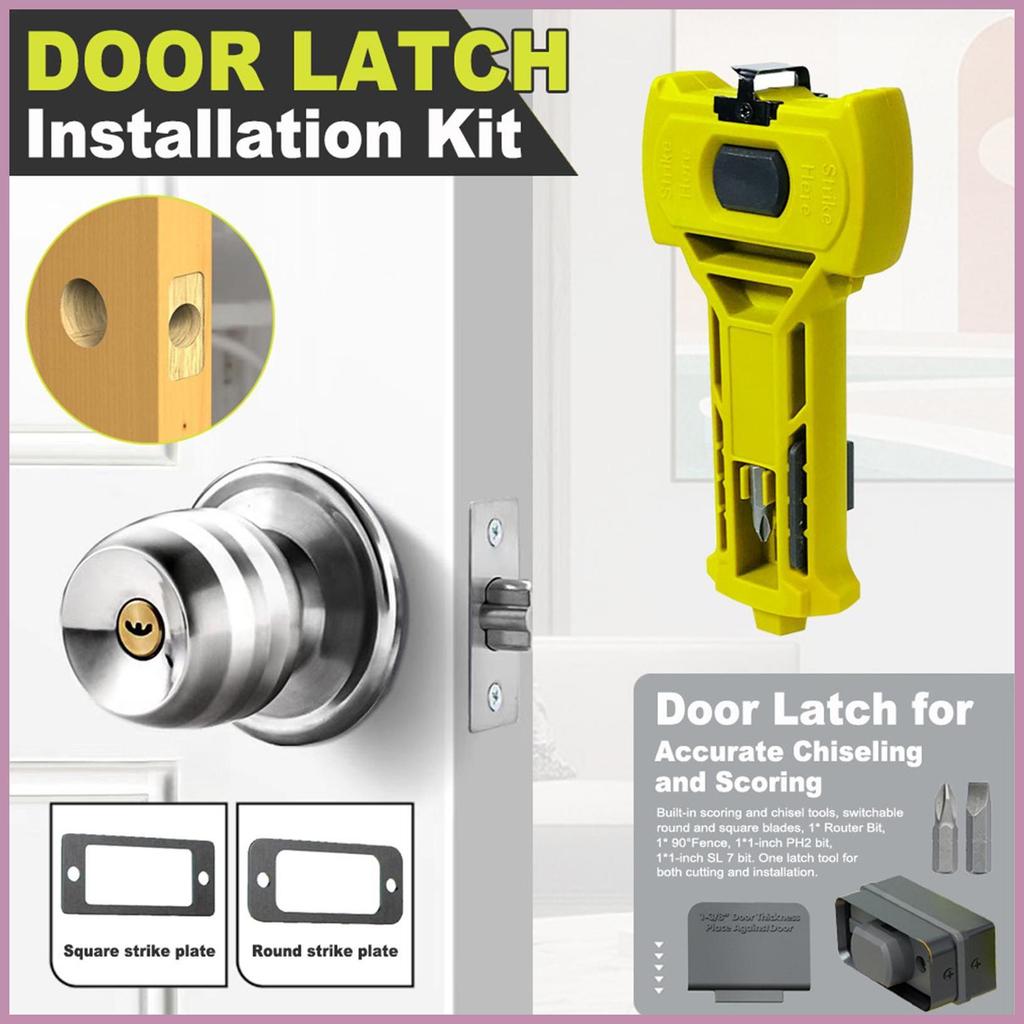 Door Router Jig Latch Cutting Installation Kit Complete Door Hinge ...