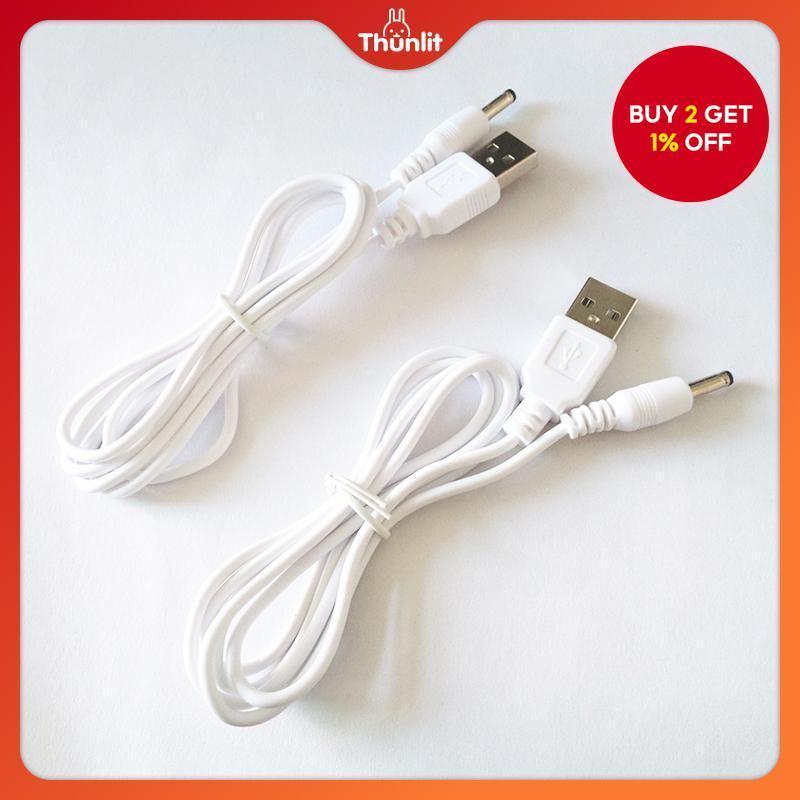 New Thunlit 1.5m Dc Charging Cable, Usb to 3.5mm Round Cable for Lamps ...