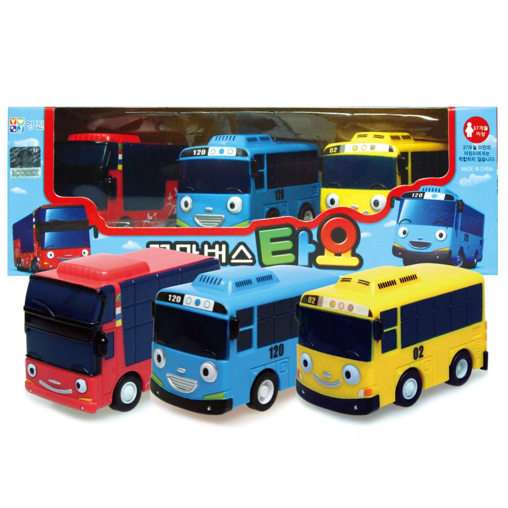 (T) Tayo Car Toys 3 Set [Official From Korea] Kids Korean Animation ...