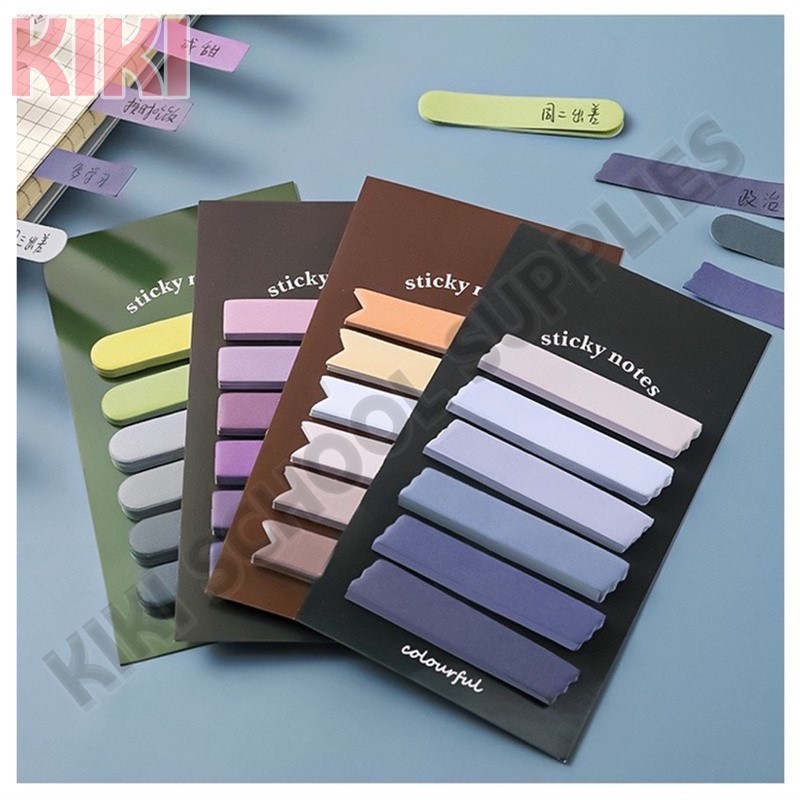 KK 120 Sheets Morandi Color Sticky Notes Index Sticker Label Sticky ...