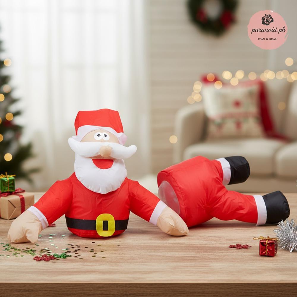 Christmas Crashing Santa Animated Window Decoration with Broken Glass ...