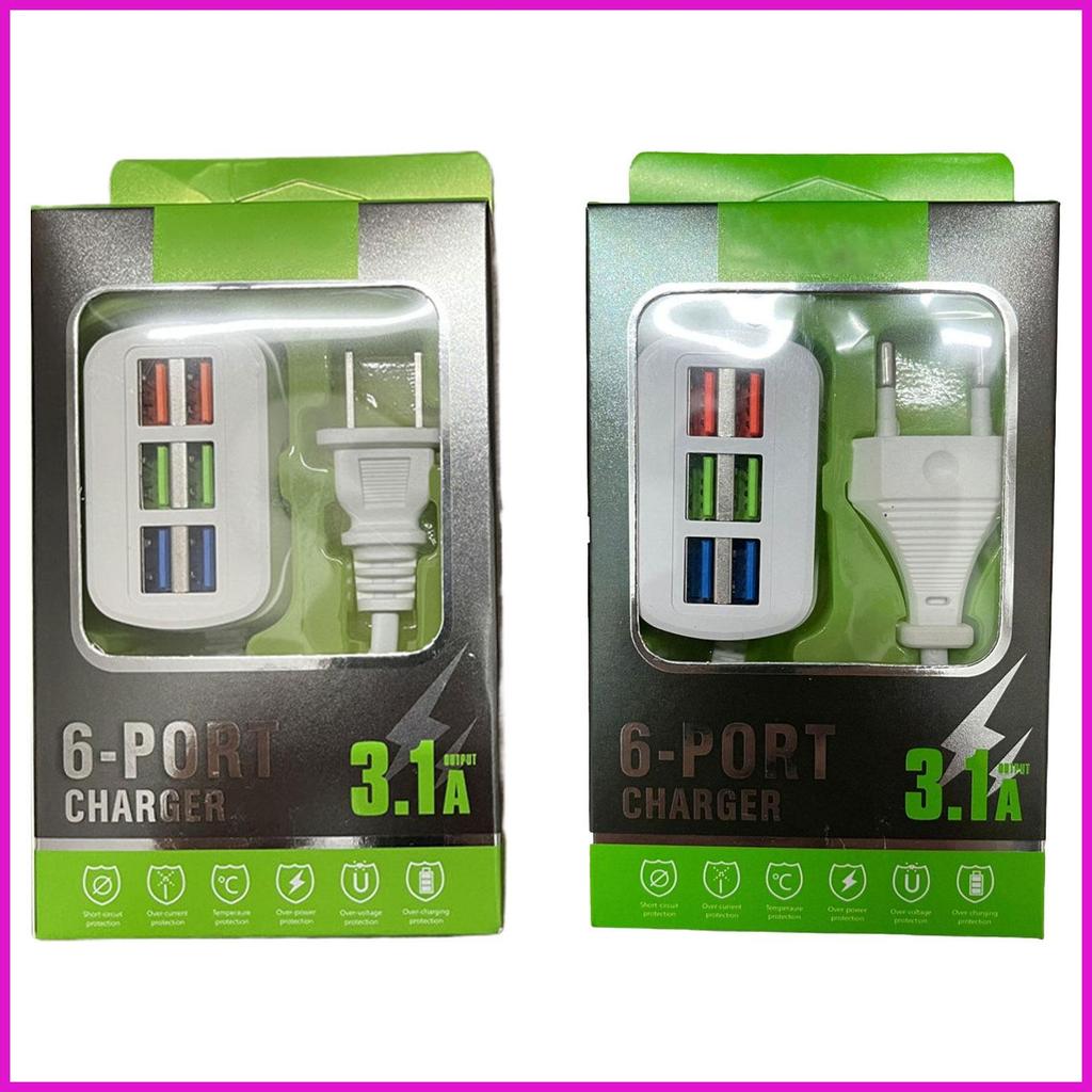 USB Charger Block Multiple Ports Charging Block Multiport Outlet ...