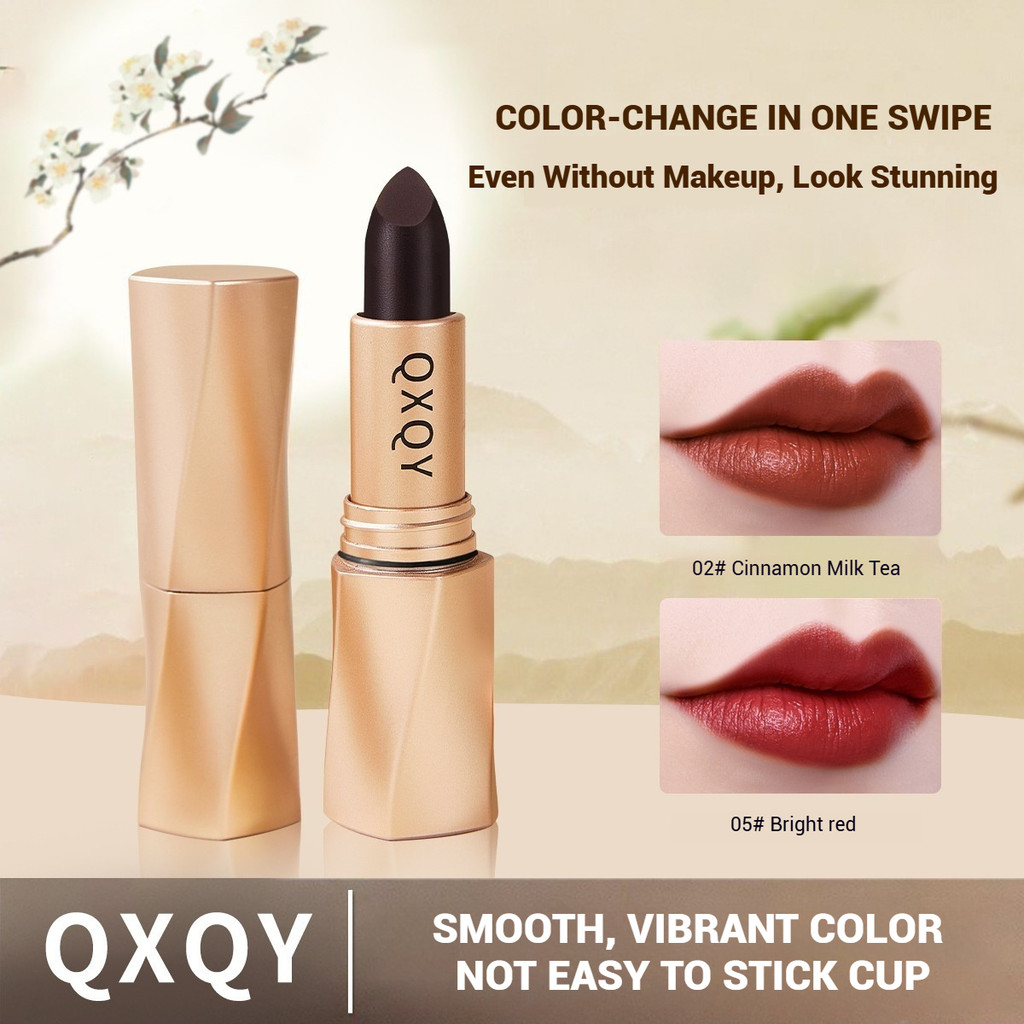 QXQY Velvet Lipstick, Non-Fading Non-Stick Cup, Matte, Waterproof, Long ...