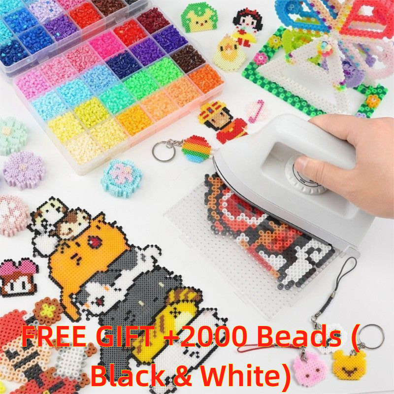 DIY Fuse Beads Kit 24 Colors 2.6mm / Perler Beads Set for Kids ...