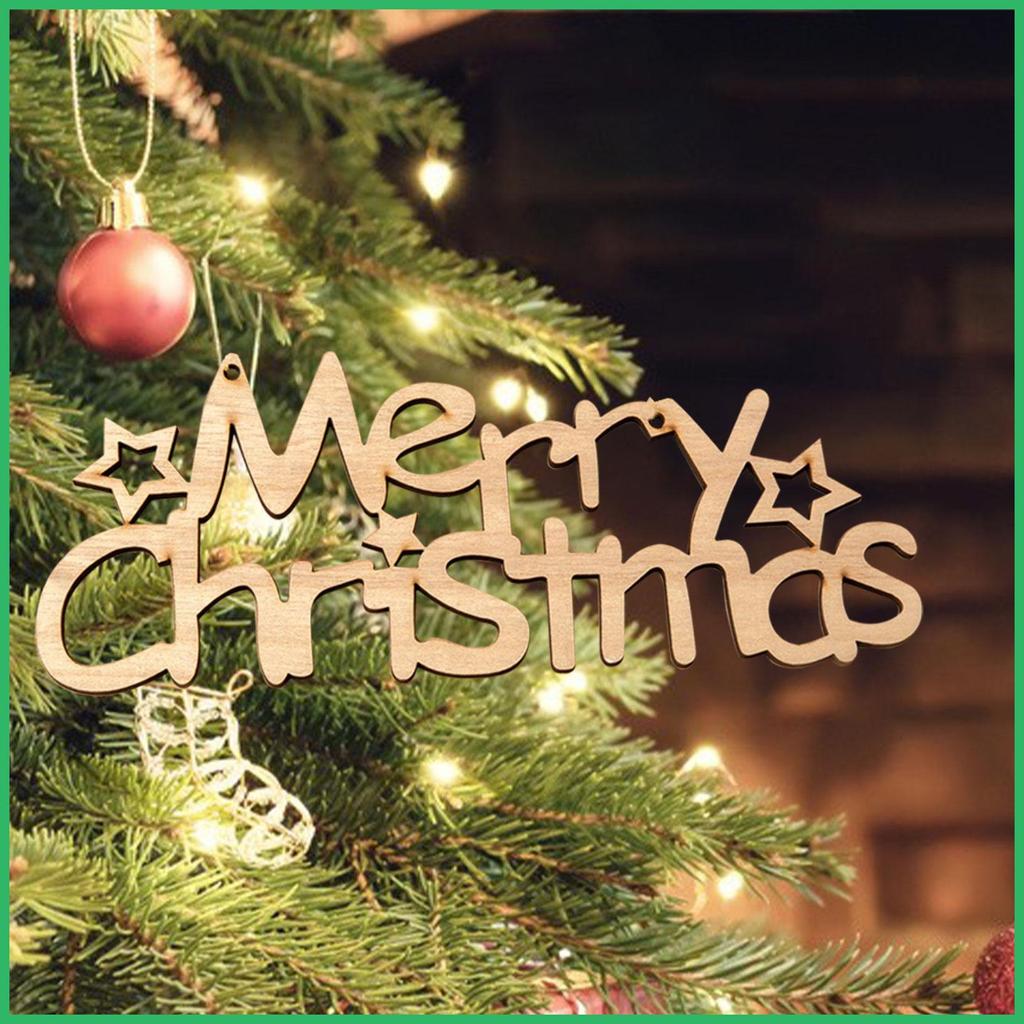 Merry Christmas Wooden Welcome Sign Wooden Christmas Door Pendants ...