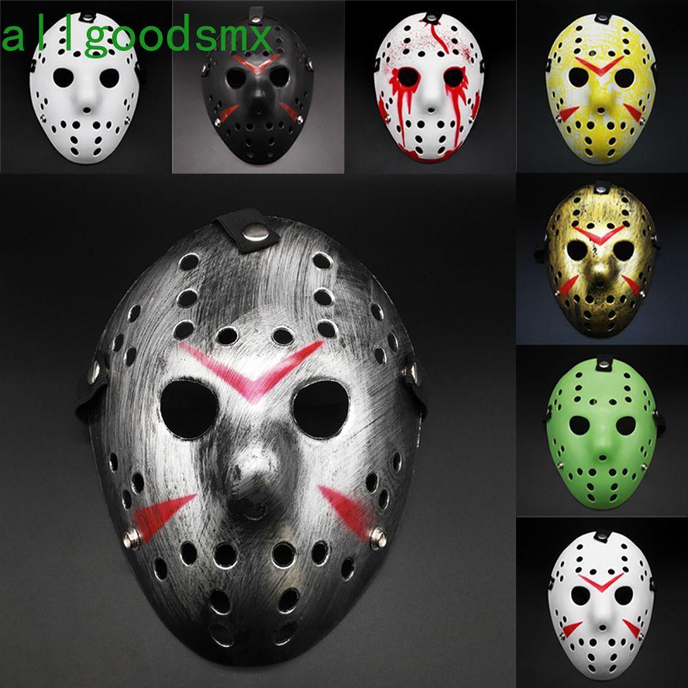 ALLGOODS Masquerade Mask for Adult Horror Jason Voorhees Costume Party ...