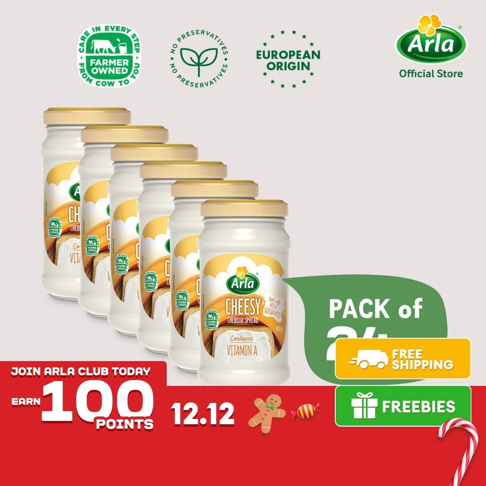 Arla Cheddar Spread 240g 24-Pack | Shopee Philippines
