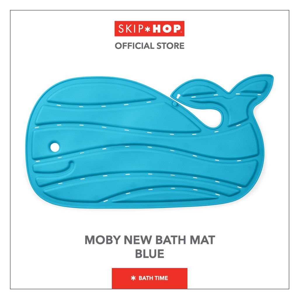 Skip Hop Moby New Bath Mat Blue - Anti-Slip Baby Bath Mat | Shopee ...