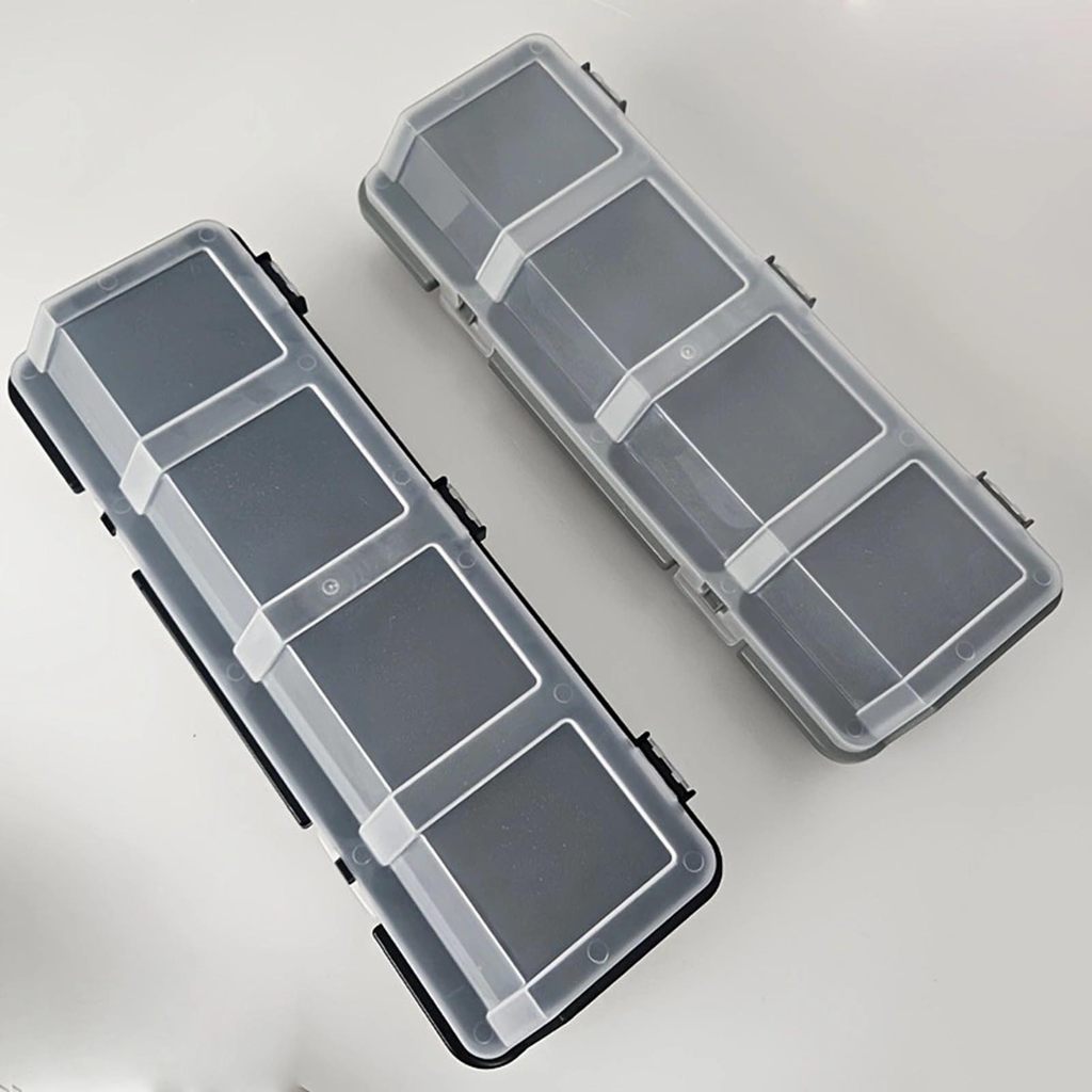 Nail and Screw Organizer Bin Stackable 4 Compartment Divider Containers ...
