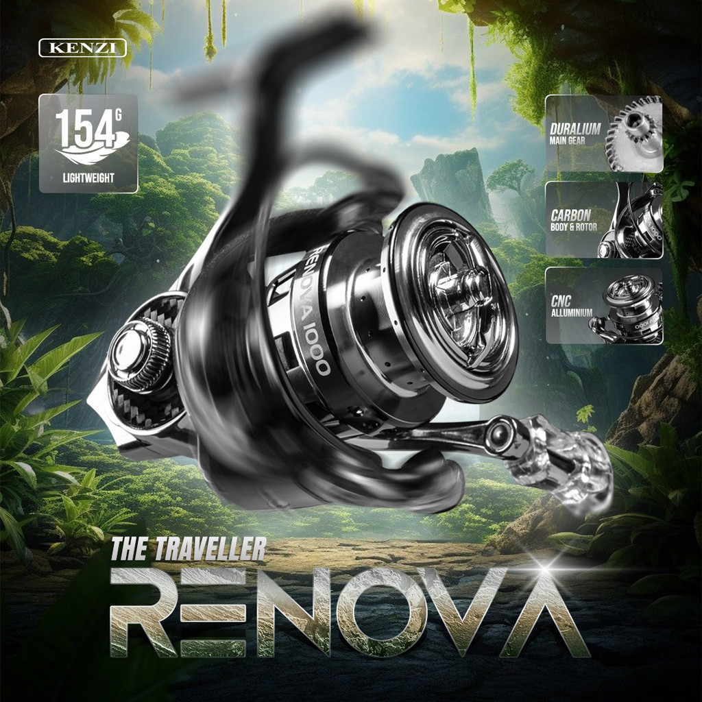 REEL KENZI RENOVA CARBON BODY 7075 Duralium | Shopee Philippines