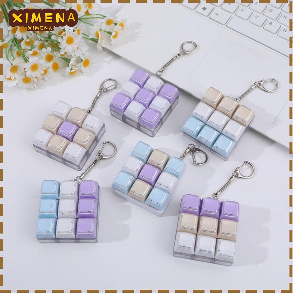 XIMENA 9 Keyboard Key Toy Gift, Fidget Decompression Button Keycap ...