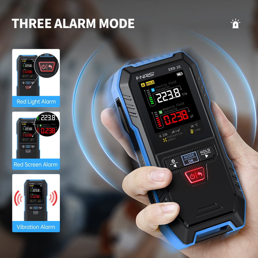 EMF Monitor RF Power Temperature Electromagnetic Radiation Detector for ...