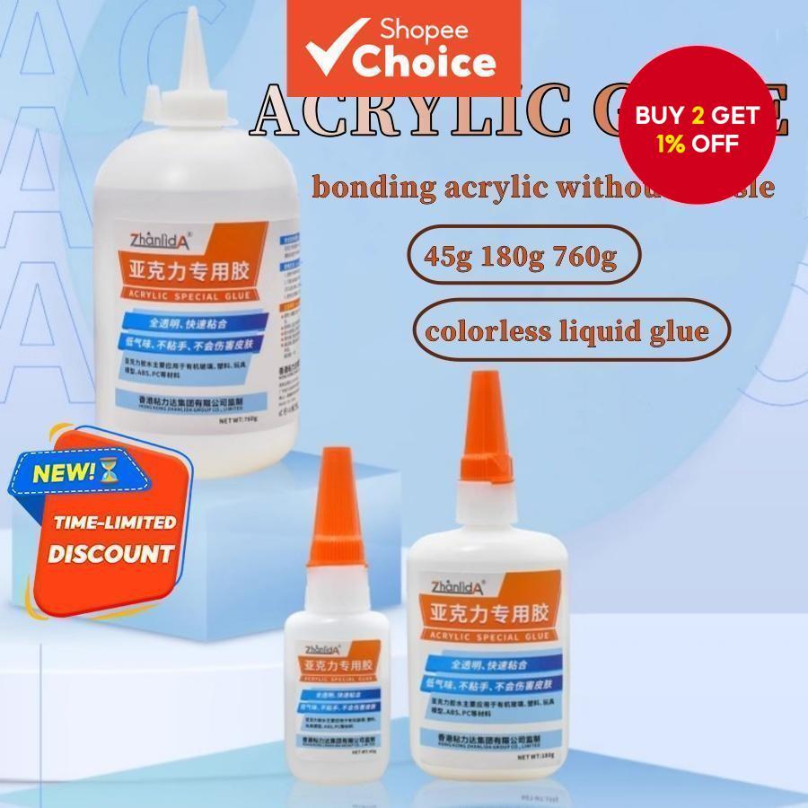 Acrylic Special Glue 45/180g Transparent Liquid Bonded Organic Glass ...