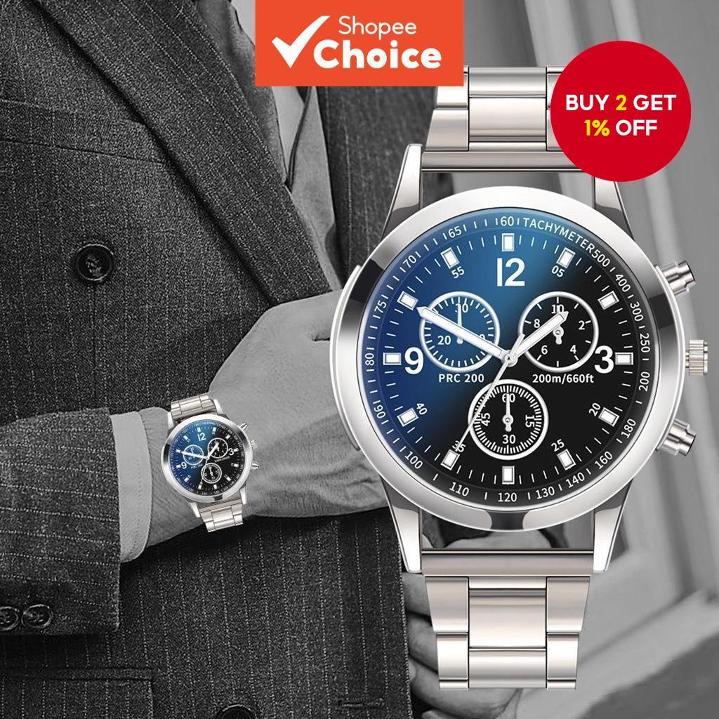 Men's Executive Quartz Watch with Stainless Steel Strap for ...