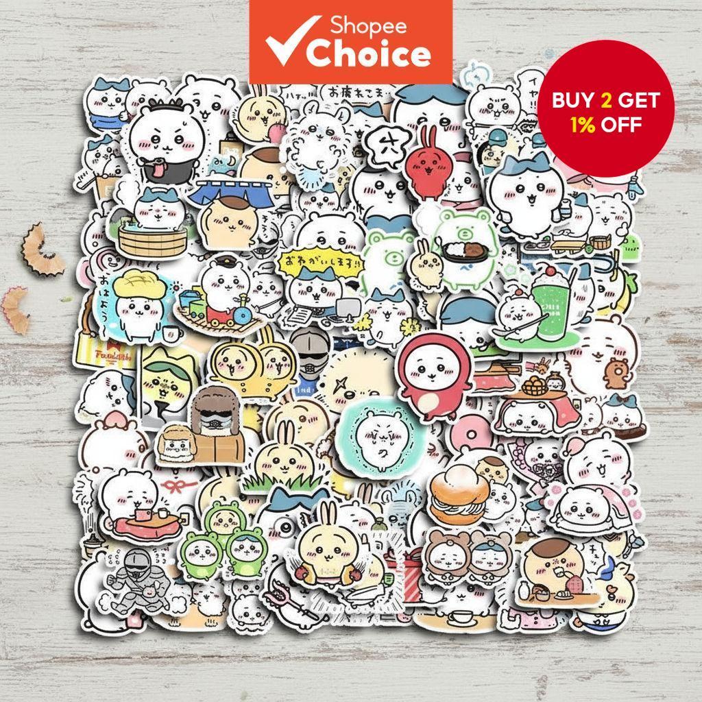 100PCS Chiikawa Stickers - Waterproof Vinyl Decals for Water Bottles ...