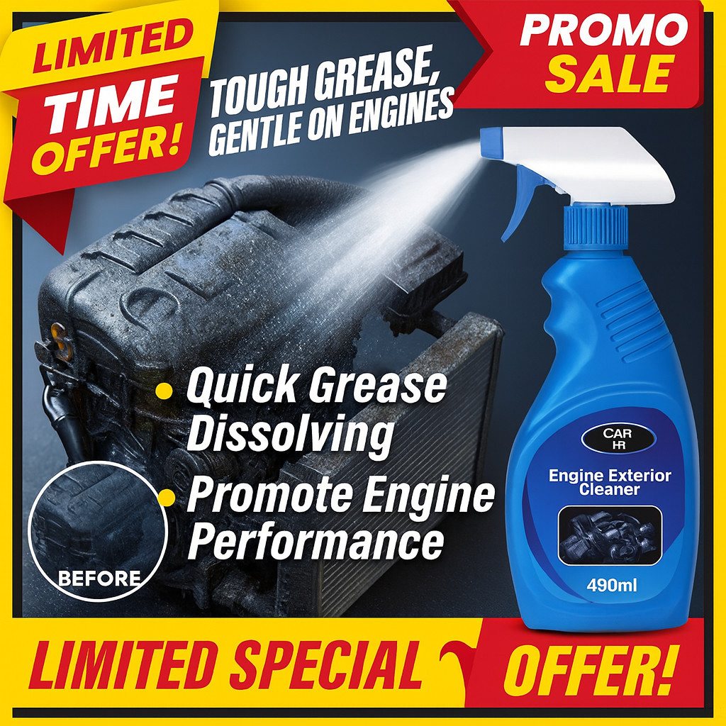 Engine Degreaser Spray 480ml Heavy Duty Car Detailing Cleaner, Oil ...