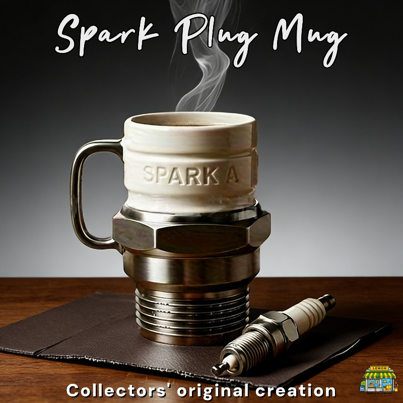 Spark Plug Mug Ceramic Coffee Mug Creative Design Thick Wall Insulated ...