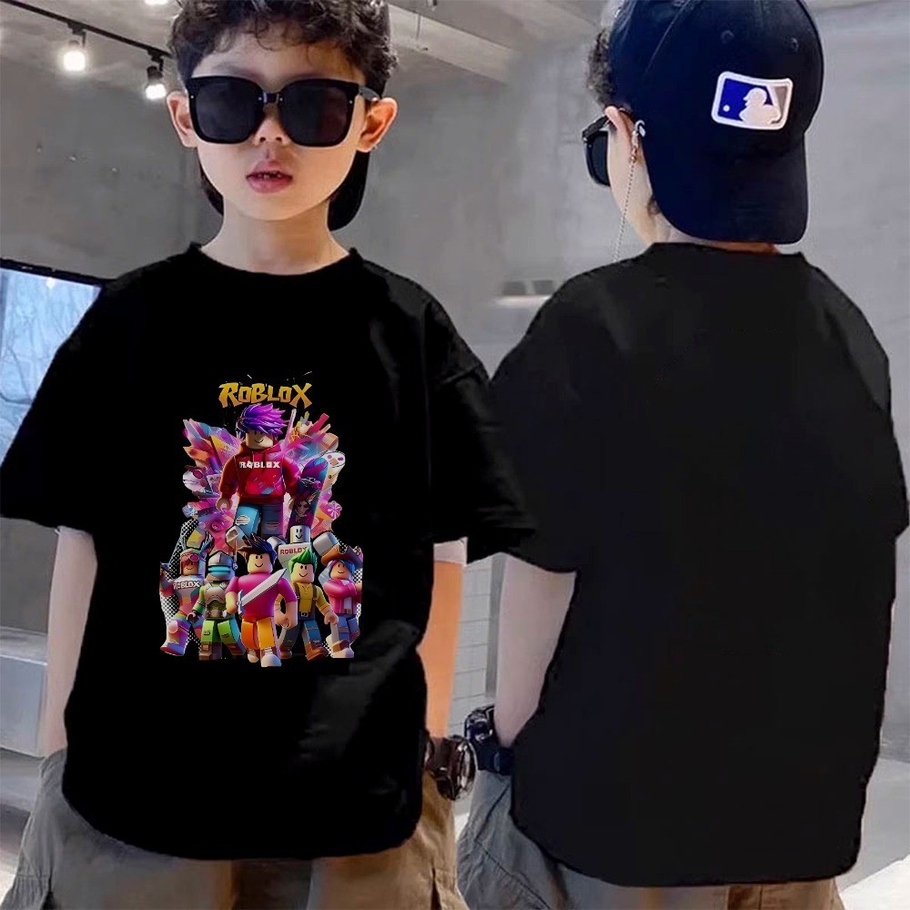ROBLOX DIY Customized 5 colors Anime Print Tshirt for kids | Shopee ...