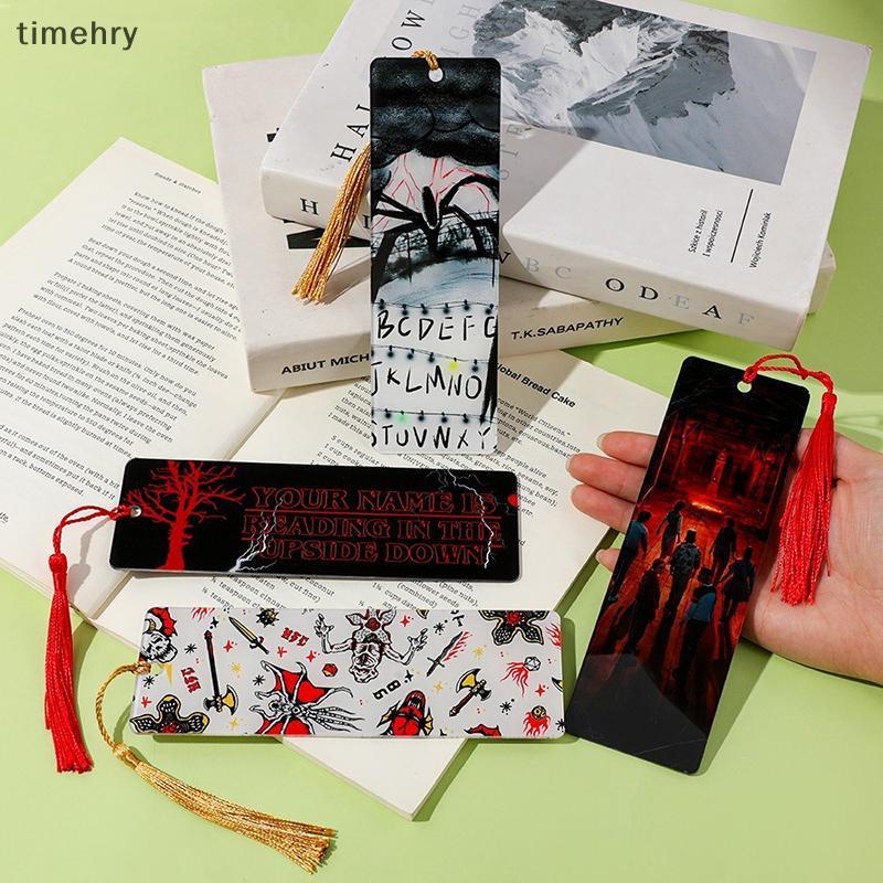 TY Stranger Things Acrylic Horror Bookmarks Reader Accessories Student ...