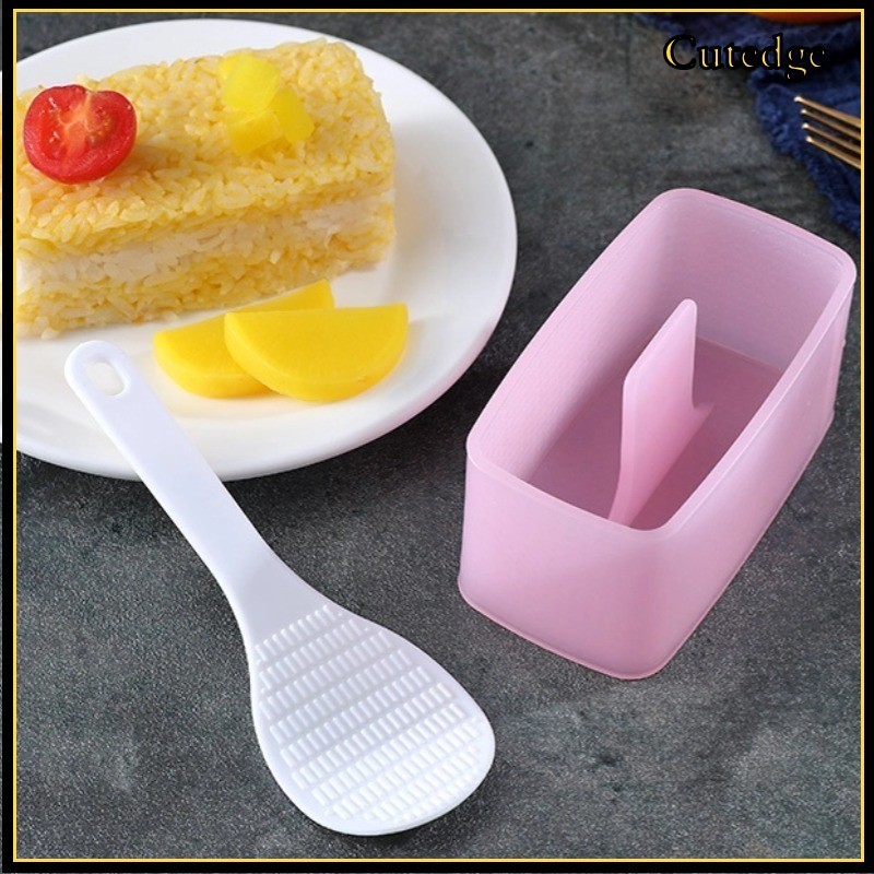Rice Mould Musubi Molder Maker Rectangular Layer Mold Box Scoop Onigiri ...