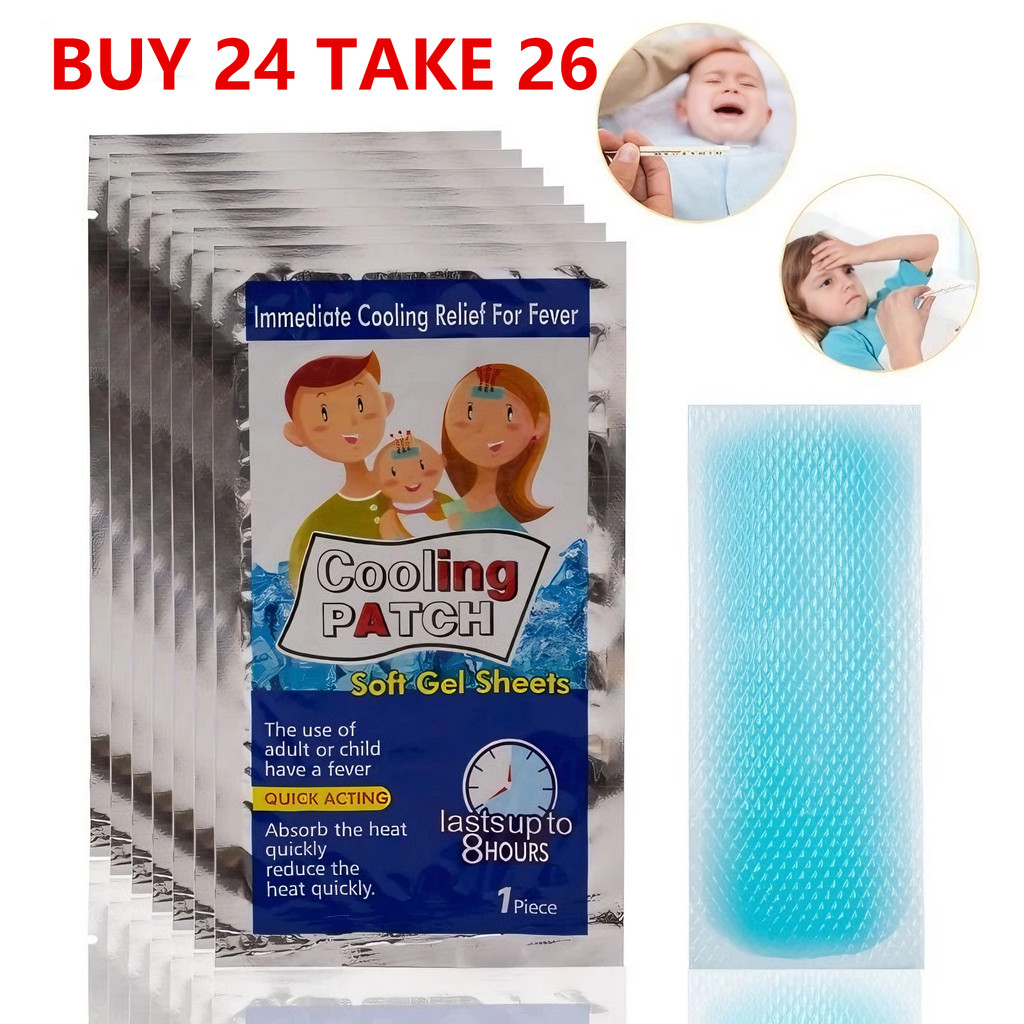 30Pcs Baby Cool Fever Cooling Patch Summer Physical Cooling Ice Cool ...
