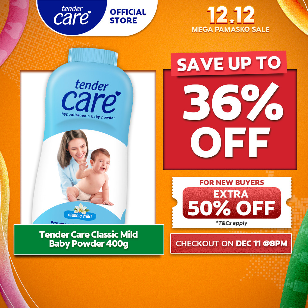 Tender Care Classic Mild Baby Powder - Hypoallergenic ...