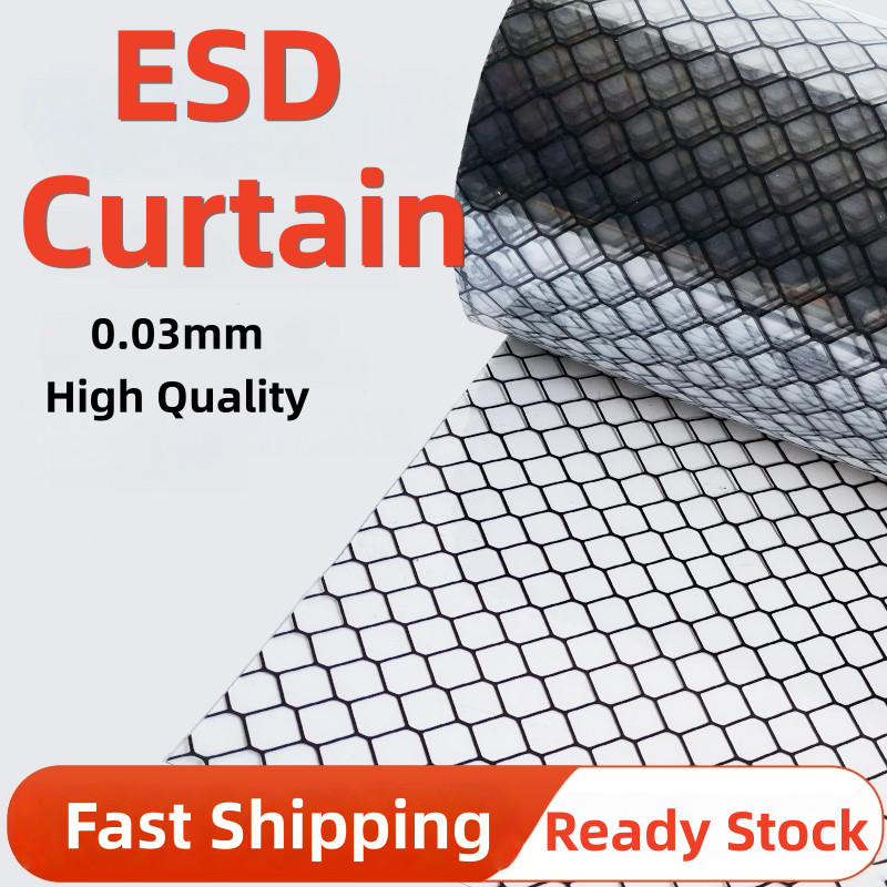 ESD Honeycomb Curtain Fire Retardant Anti-Static PVC Curtain Sheet Film ...