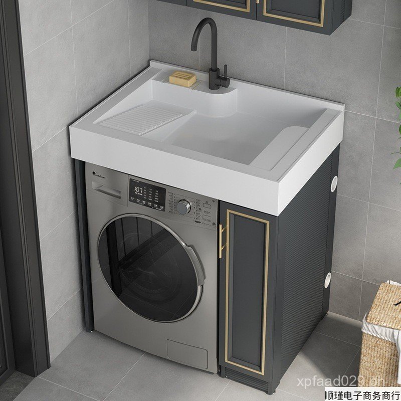 Hand Wash Integrated Cabinet Companion Roller Basin Washing Machine ...